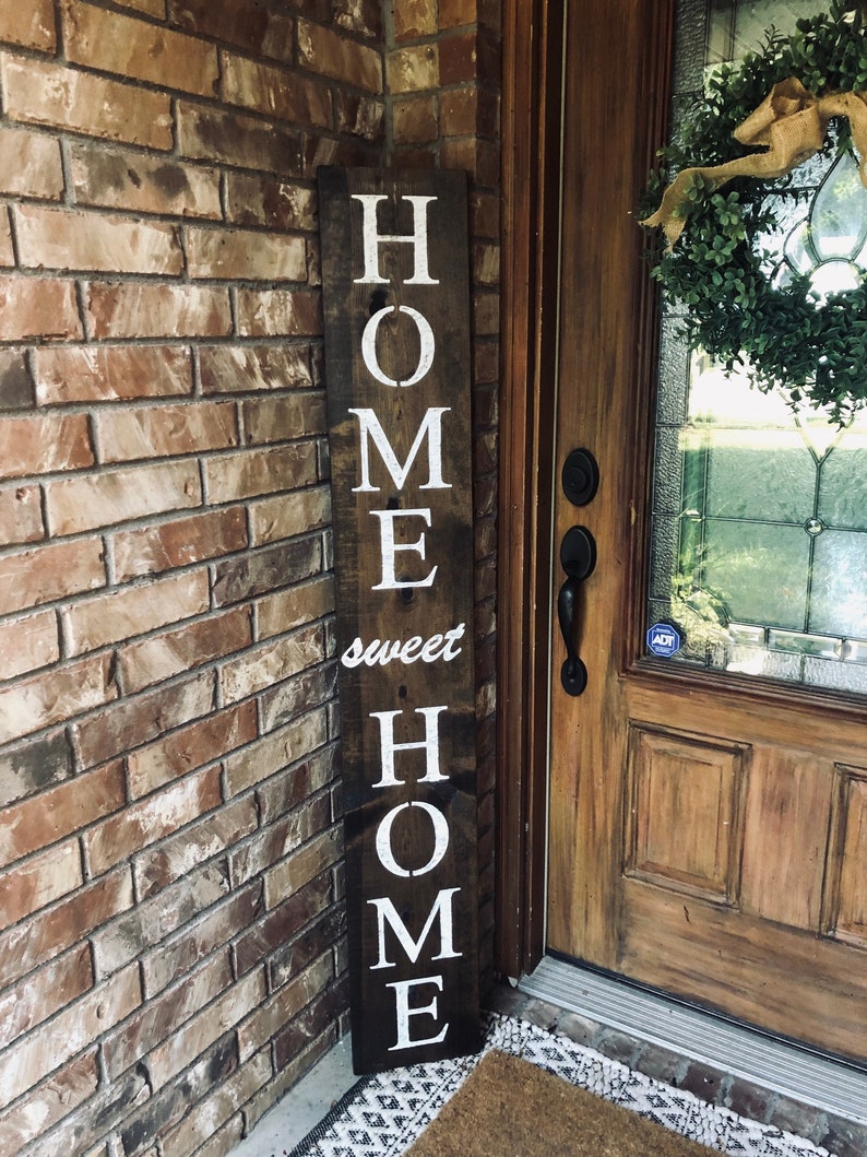 HOME SWEET HOME Sign Reversible Welcome Sign for Front | Etsy