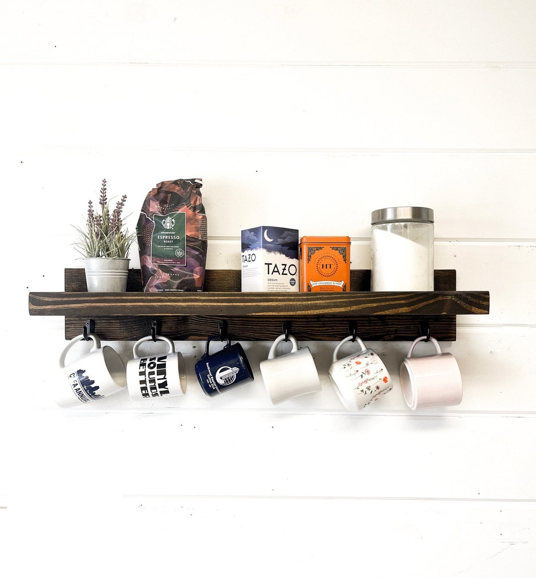 Coffee Shelf, Mug Rack, Coffee Decor, Coffee Bar, Coffee Decor ...