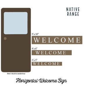 WELCOME SIGN, Horizontal Sign, Outdoor Sign, Welcome Sign for Front ...
