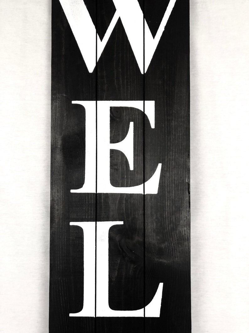 6 Foot Tall WELCOME SIGN, Welcome Sign for Front Door, Vertical Wood ...