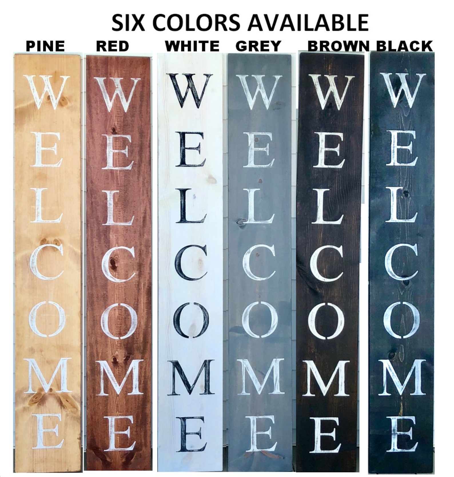 Oversized WELCOME SIGN, Huge RUSTIC Wood Welcome Sign, Front Door ...