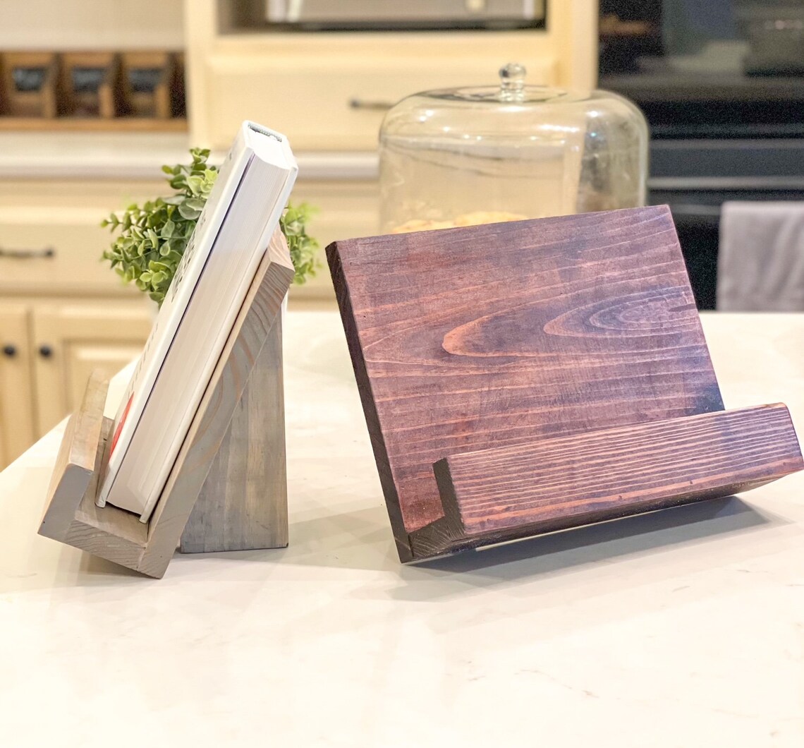 Cookbook Stand Book Stand Recipe Holder Recipe Display - Etsy