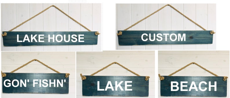 NAUTICAL SIGN beach sign coastal decor beach decor lake | Etsy
