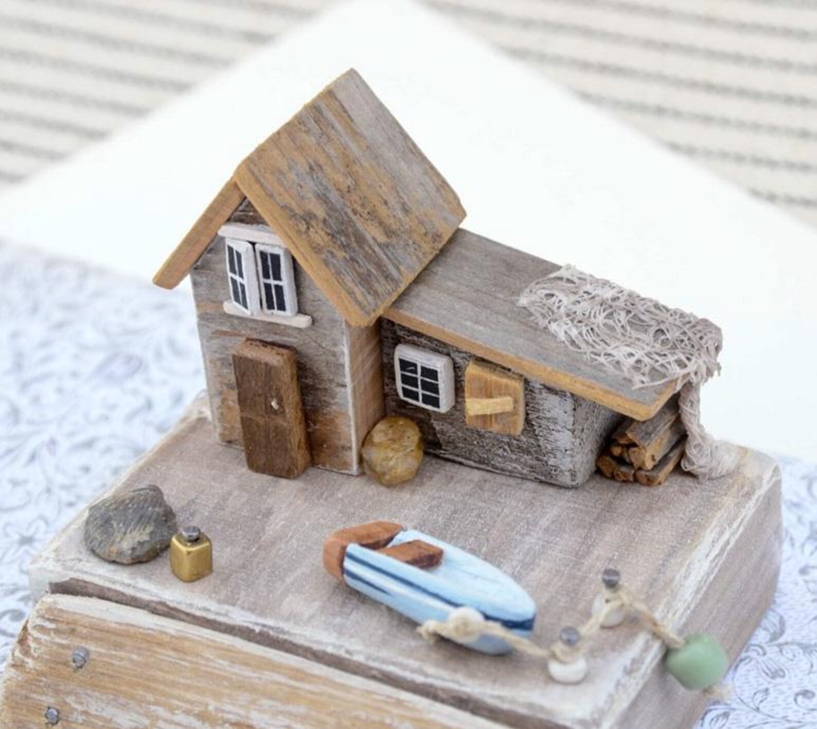 Fish Town, Small Single, Cottage, Miniature House, Driftwood Houses ...