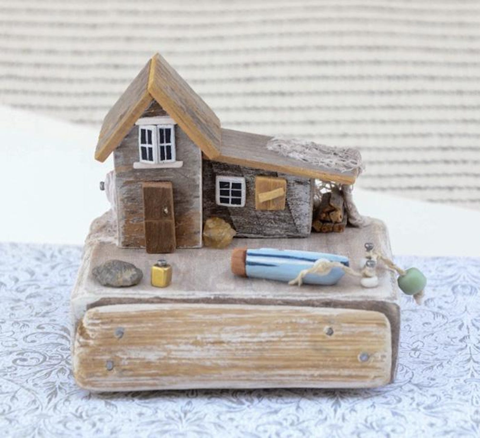 Fish Town, Small Single, Cottage, Miniature House, Driftwood Houses ...