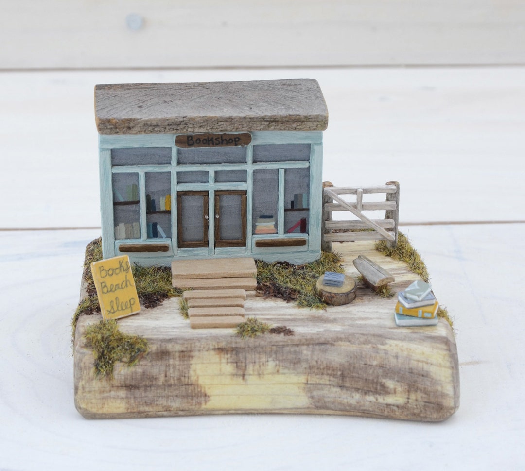 Bookshop, Small Single, Cottage Style, Miniature Wooden Building, Store ...