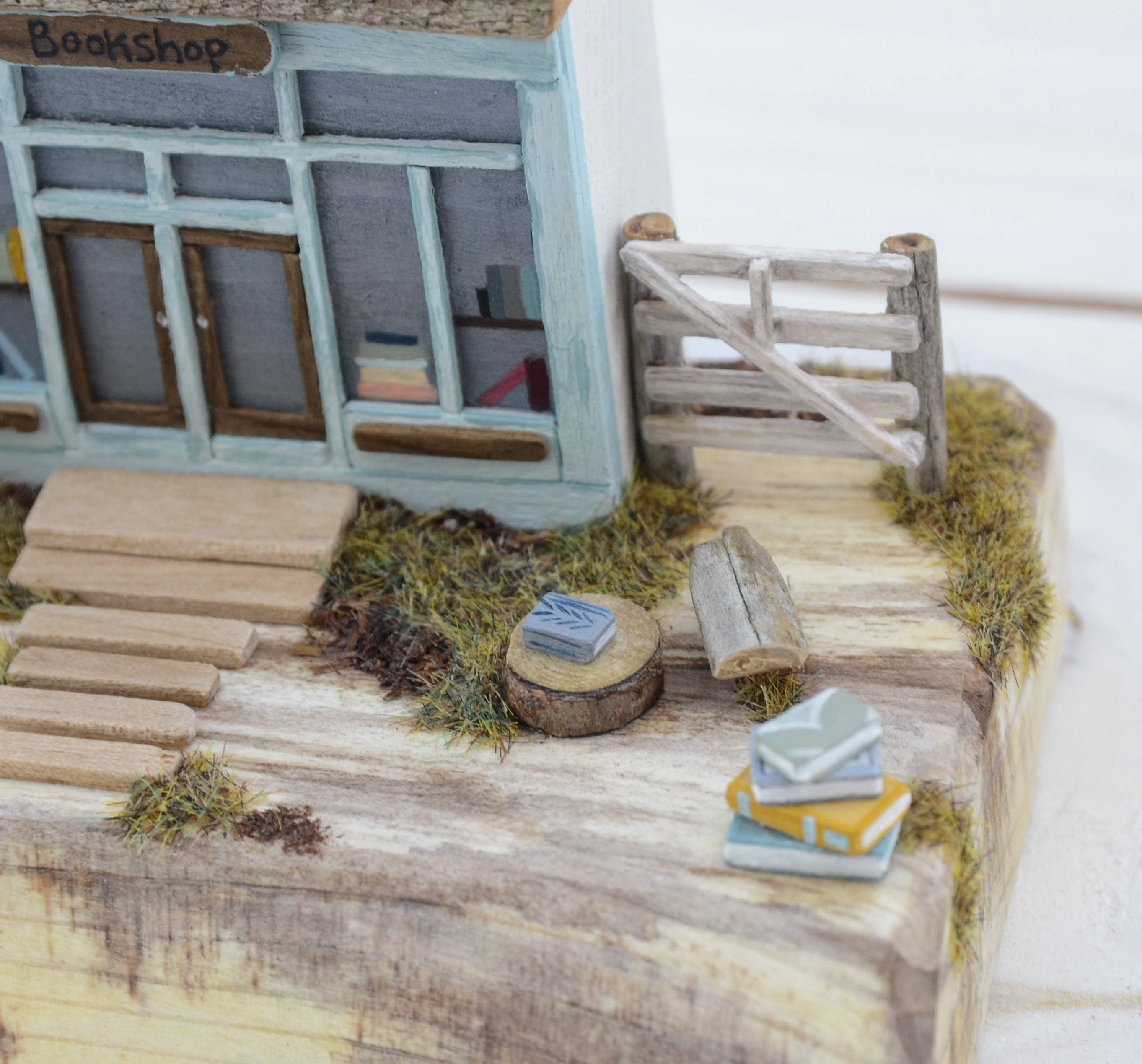 Bookshop, Small Single, Cottage Style, Miniature Wooden Building, Store ...