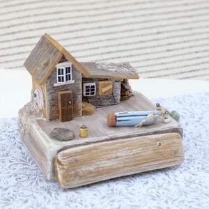 Fish Town, Small Single, Cottage, Miniature House, Driftwood Houses ...