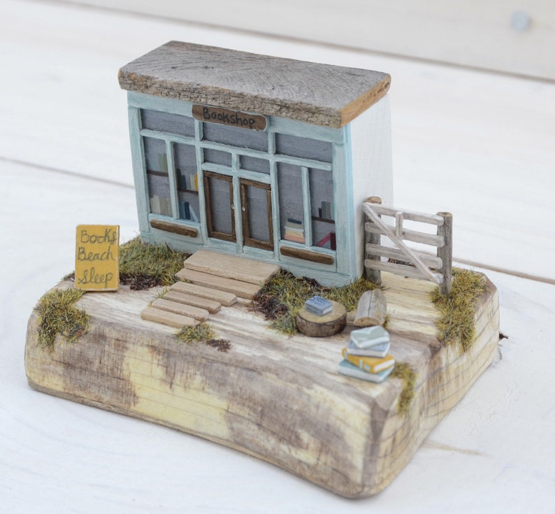 Bookshop, Small Single, Cottage Style, Miniature Wooden Building, Store ...