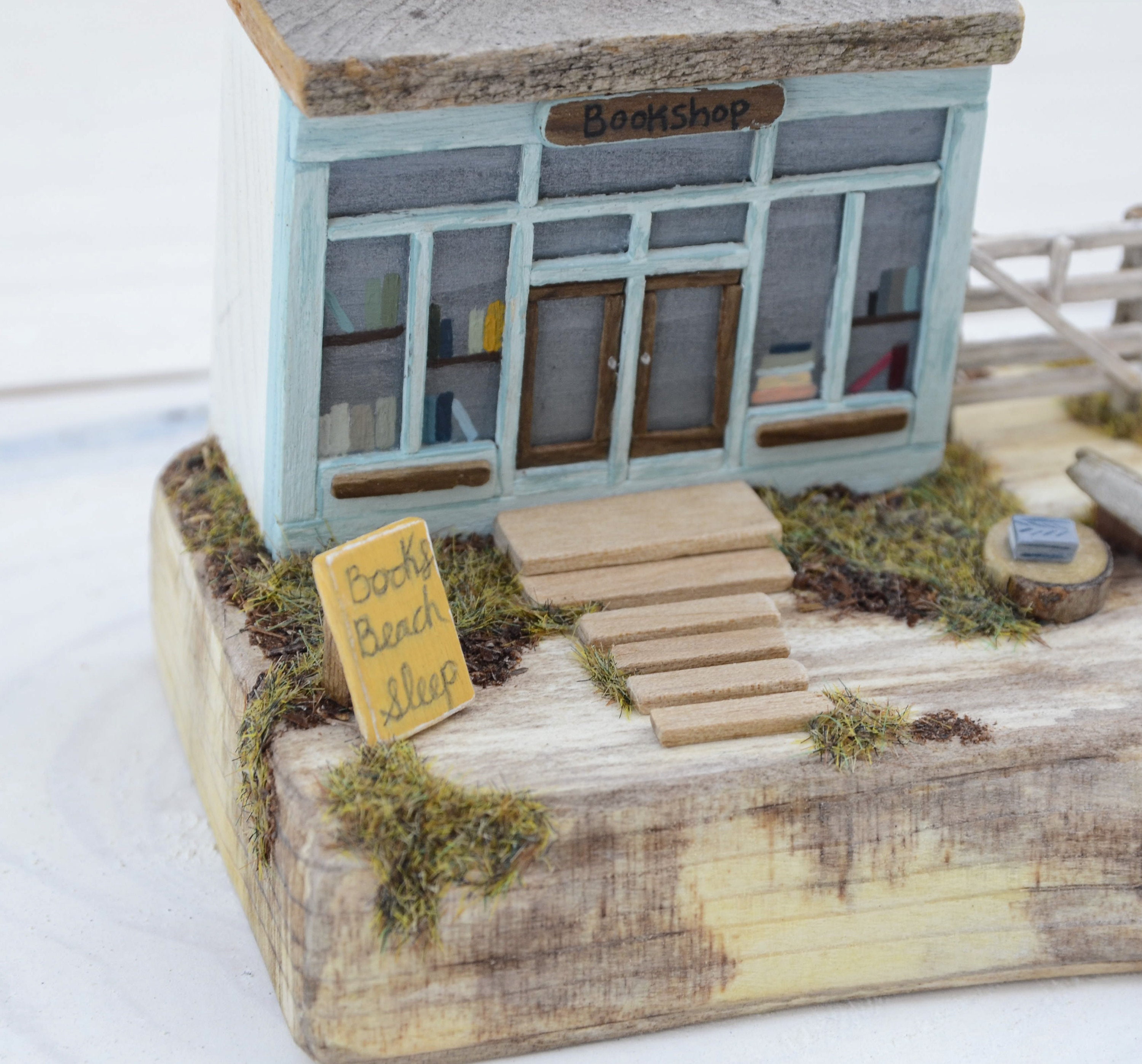 Bookshop, Small Single, Cottage Style, Miniature Wooden Building, Store ...
