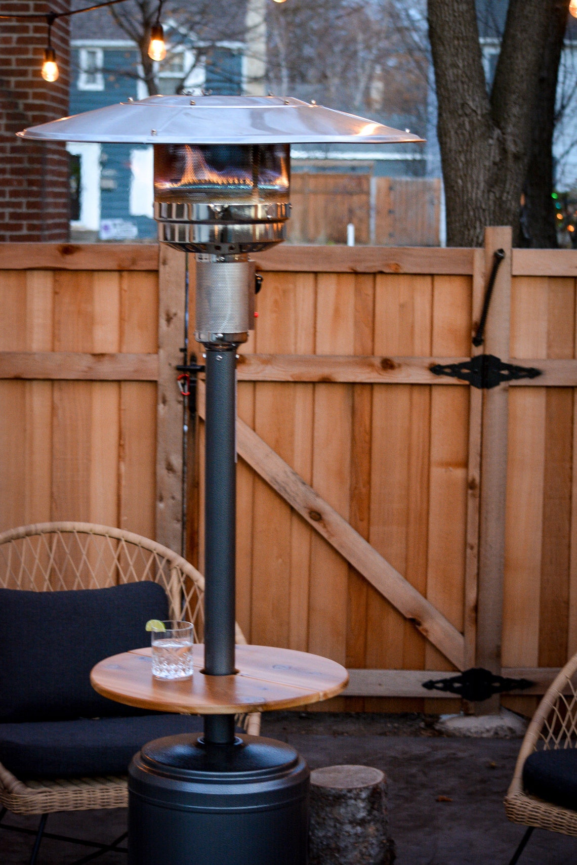 Patio Heater Table Tray Bar Top for Propane or Electric - Etsy