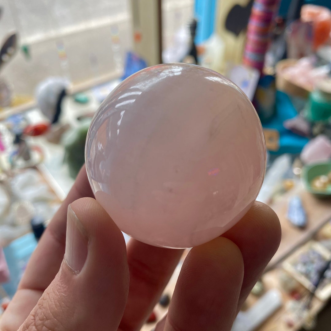 Mangano Calcite Sphere Ethereal Love & Guidance - Etsy