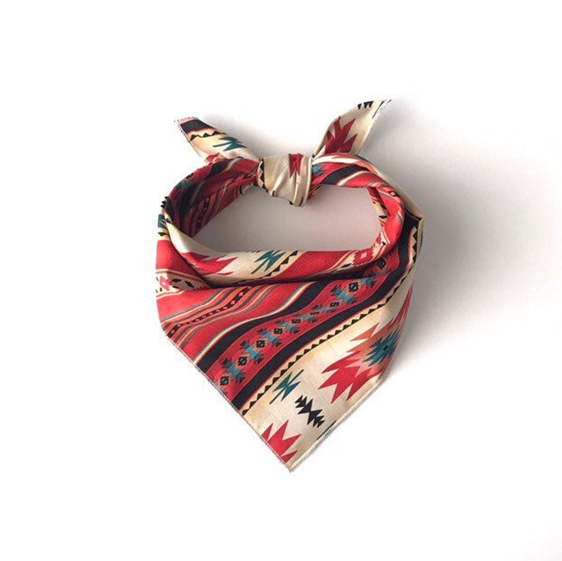Dog Bandana Aztec Red // Aztec Print Dog Bandana // Tribal - Etsy