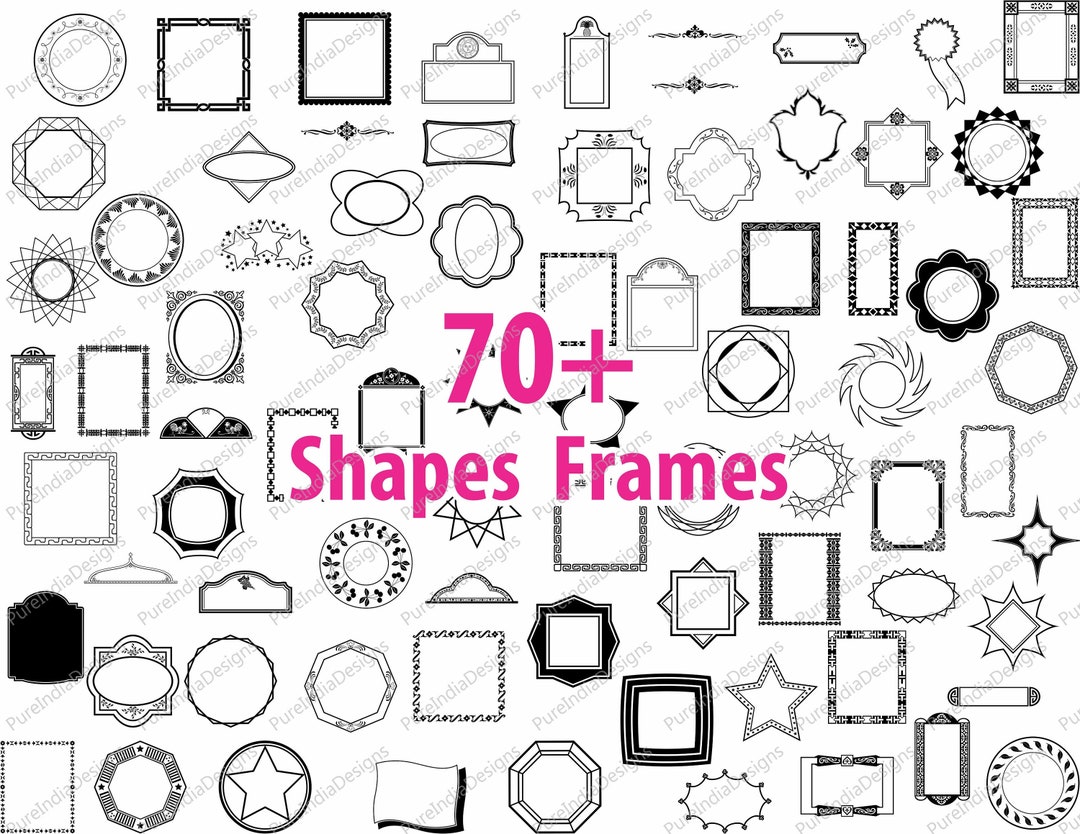 Frames Svg, Tag Shapes Svg, Frame SVG Files for Cricut, Tags Svg ...