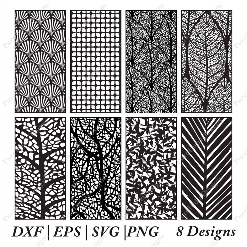 8 Pcs Bundle Partitions ,room Divider ,files Vector Panel, Fence ...