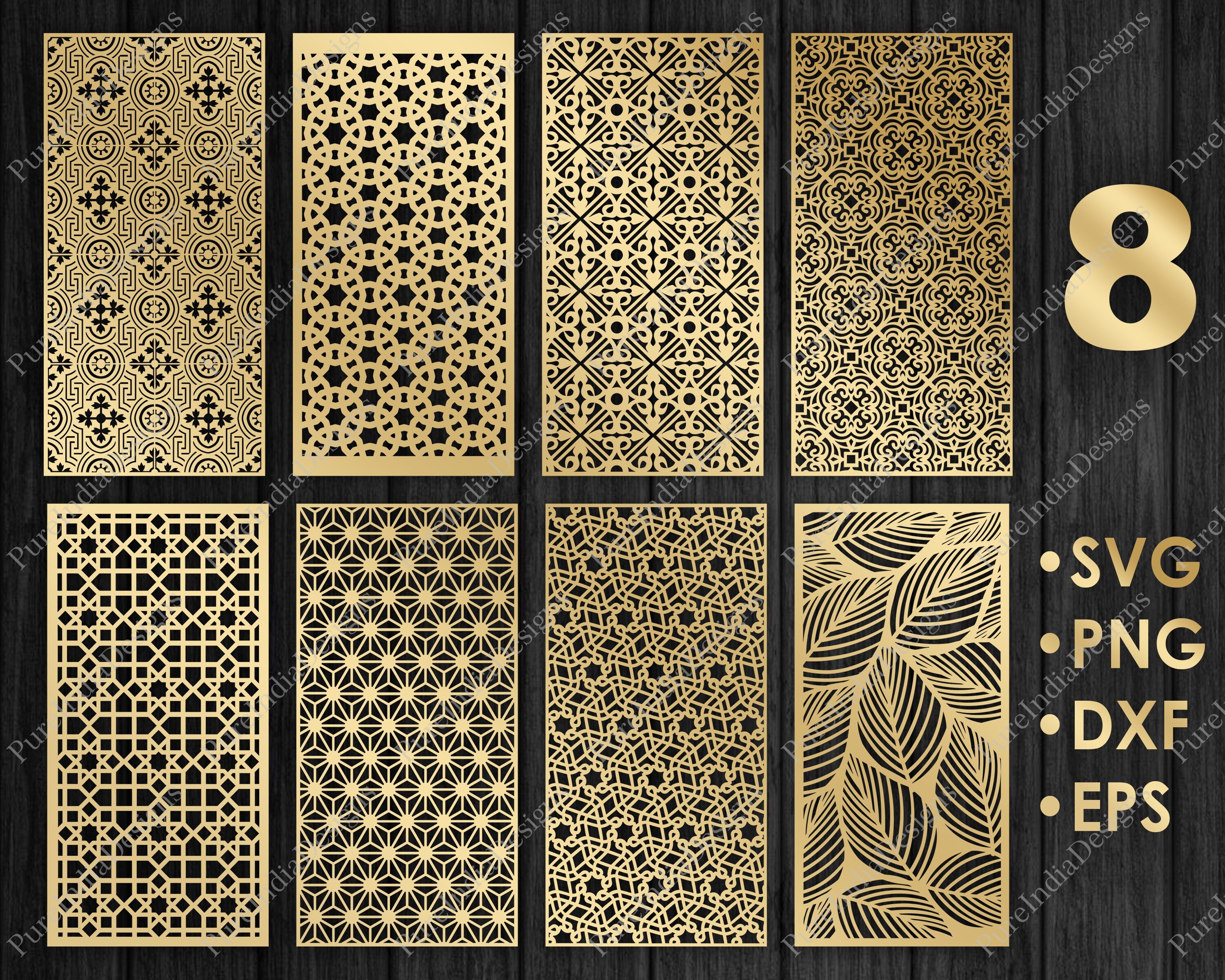 8 Pcs Bundle Partitions room Divider files Vector Panel - Etsy