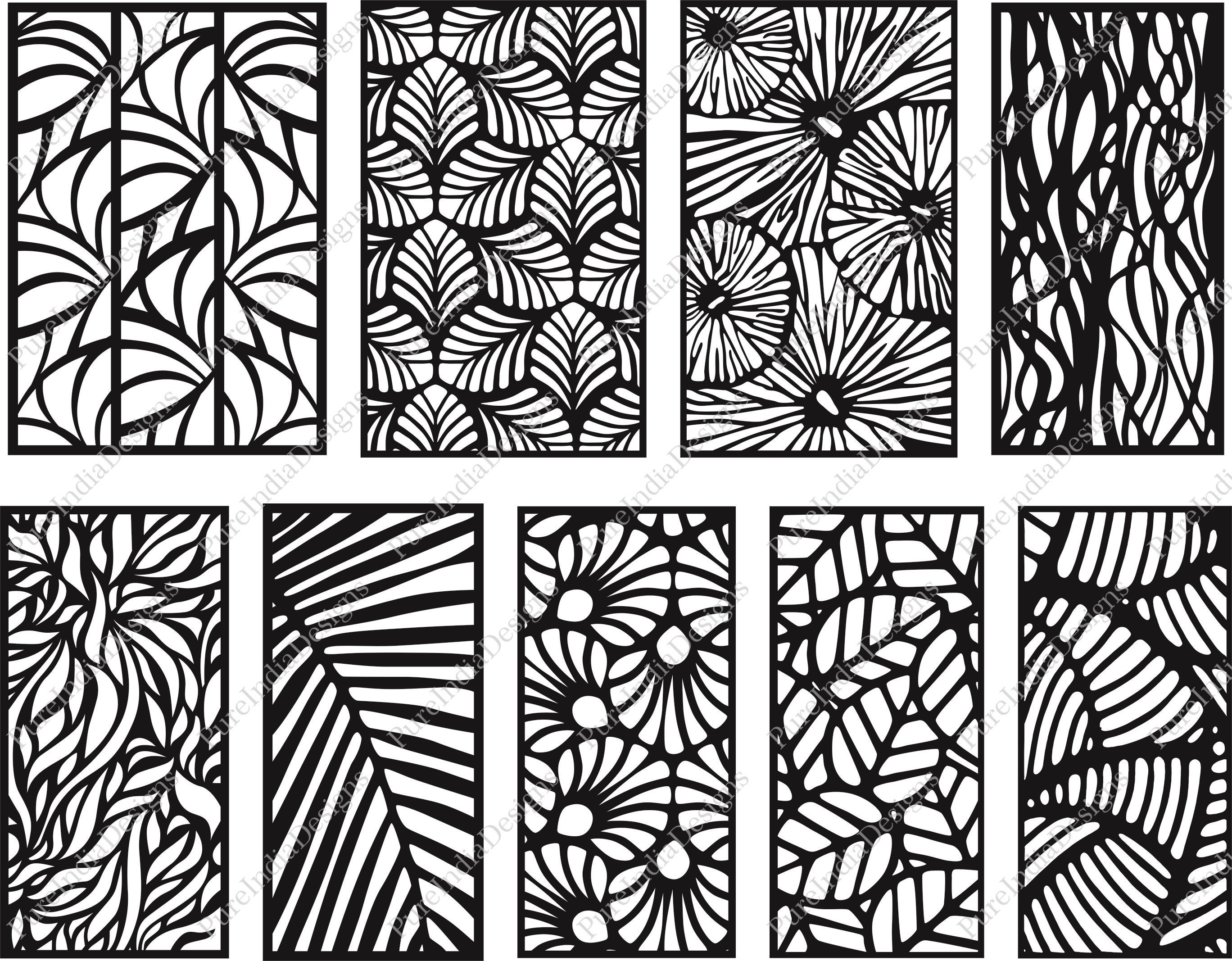 9 Pcs Bundle Partitions room Divider files Vector Panel | Etsy