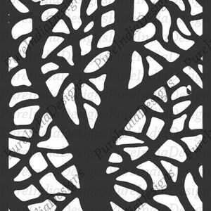 6 Decorative Panels Bundle, Abstract Trees, Room Divider, Cnc Files ...