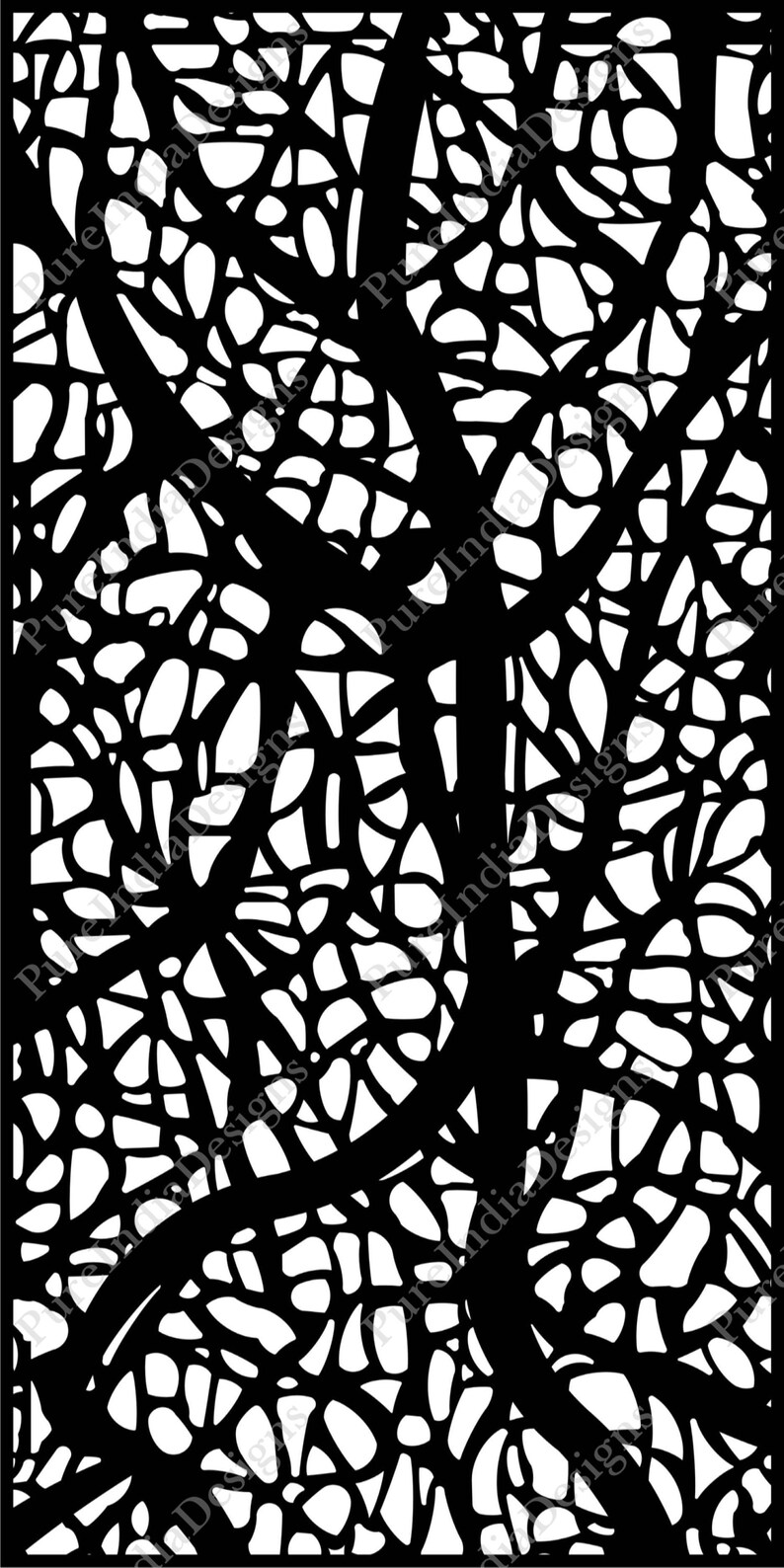 8 Pcs Privacy Screen Laser Cut Files, Room Divider Vector Panel (SVG ...