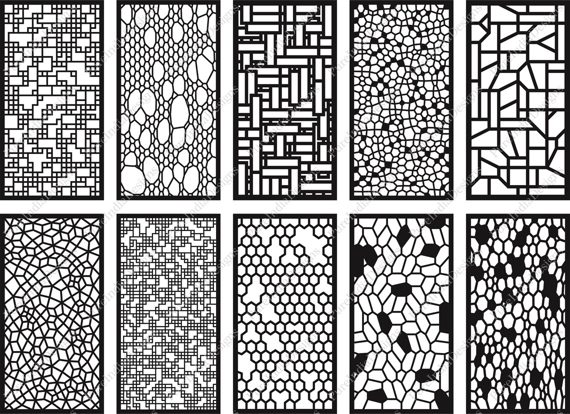 10 Pcs bundle partitions room divider files vector panel | Etsy