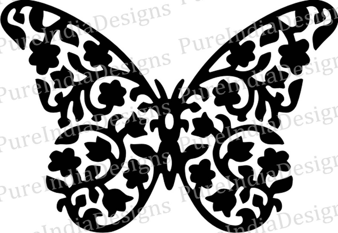 Farfalla SVG EPS DXF farfalla Stencil timbro farfalla - Etsy Italia