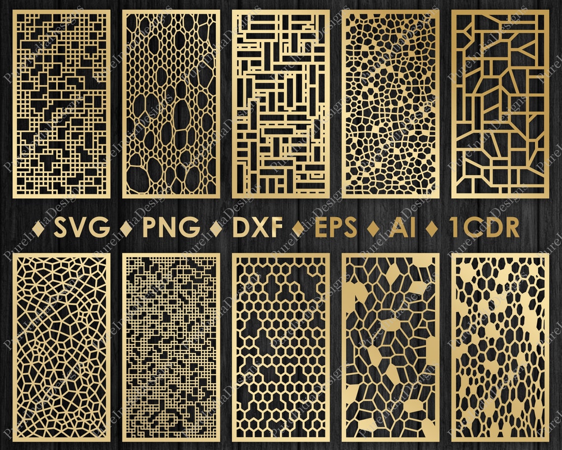 10 Pcs bundle partitions room divider files vector panel | Etsy