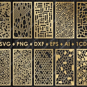 10 Pcs Bundle Partitions ,room Divider ,files Vector Panel, Fence ...