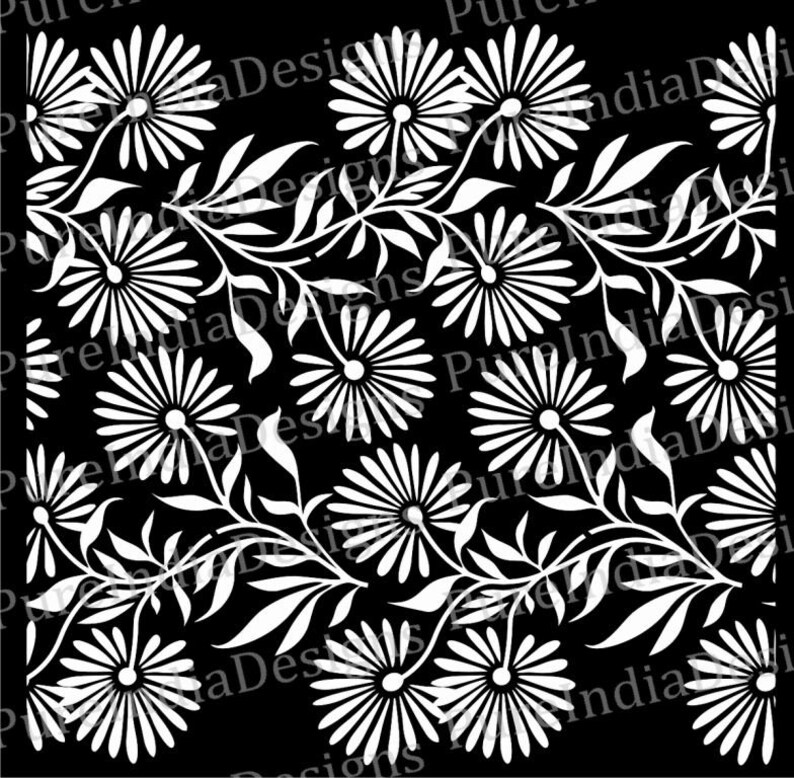 6 Designs Bundle Floral Privacy Screen Decorative Panel | Etsy