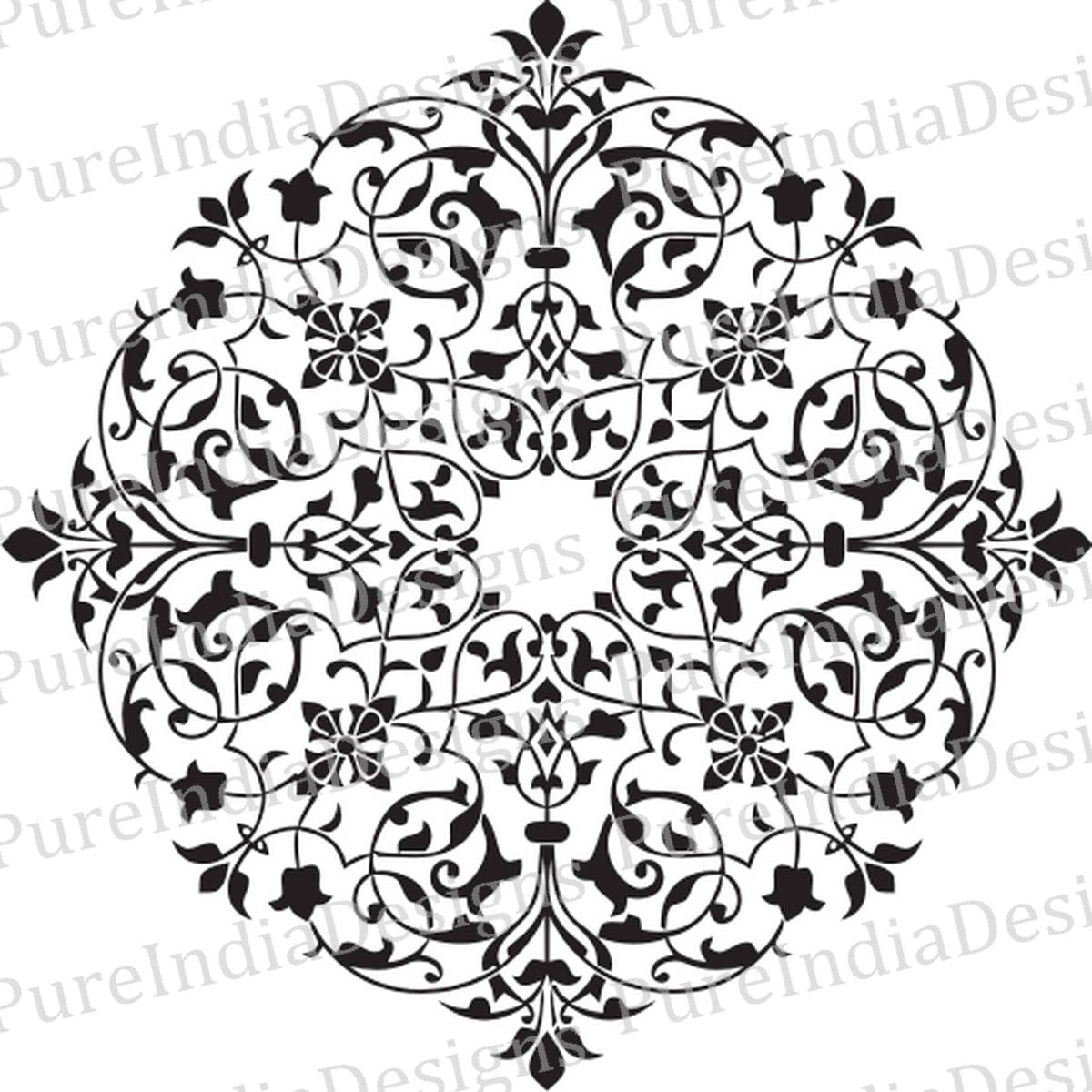 Buy Arabesque Svg, Arabic Mandala ,medallion Stencil, EPS, DXF, Cricut ...