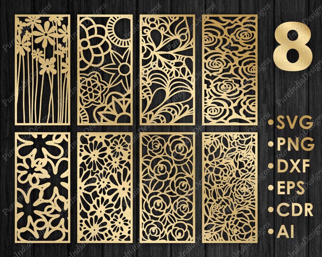 8 Pcs Bundle Partitions ,room Divider ,files Vector Panel, Fence ...