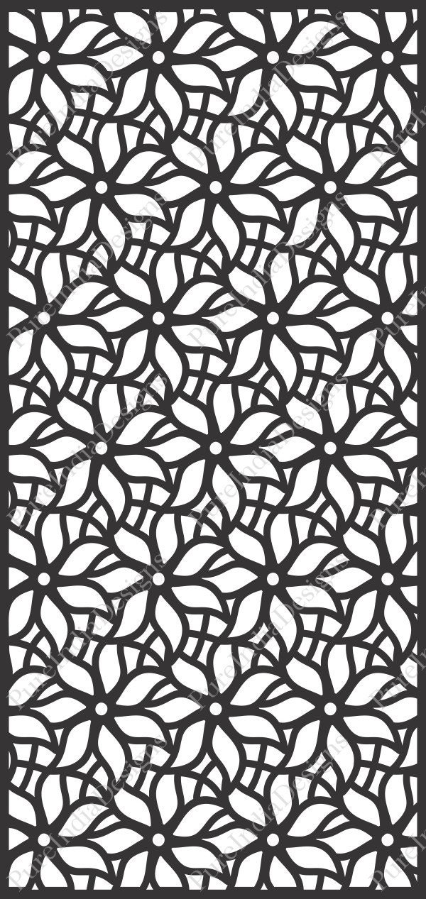 8 Pcs Laser Cut Room Divider, Privacy Screen Templates (SVG, EPS, DXF ...