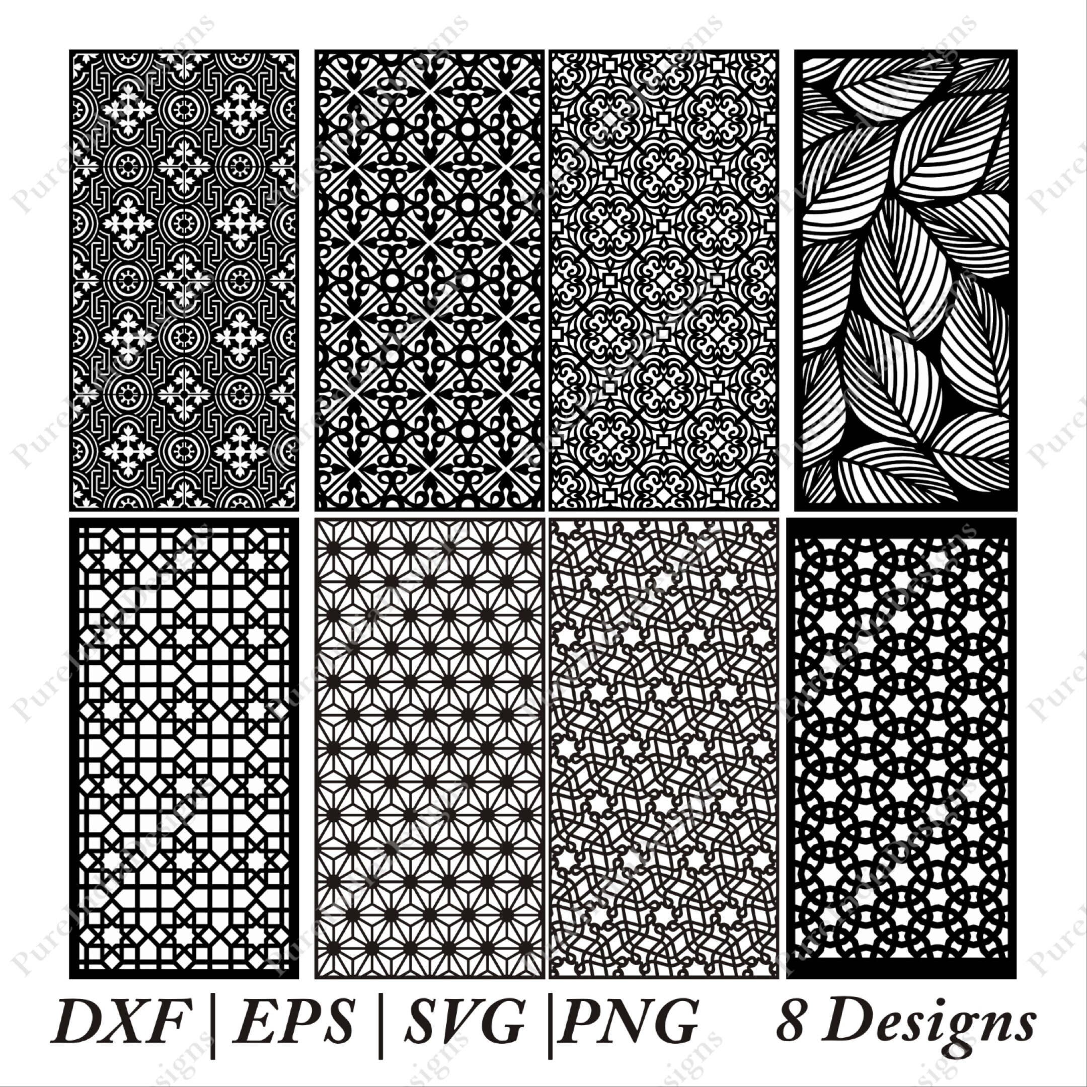 8 Pcs Bundle Partitions room Divider files Vector Panel - Etsy