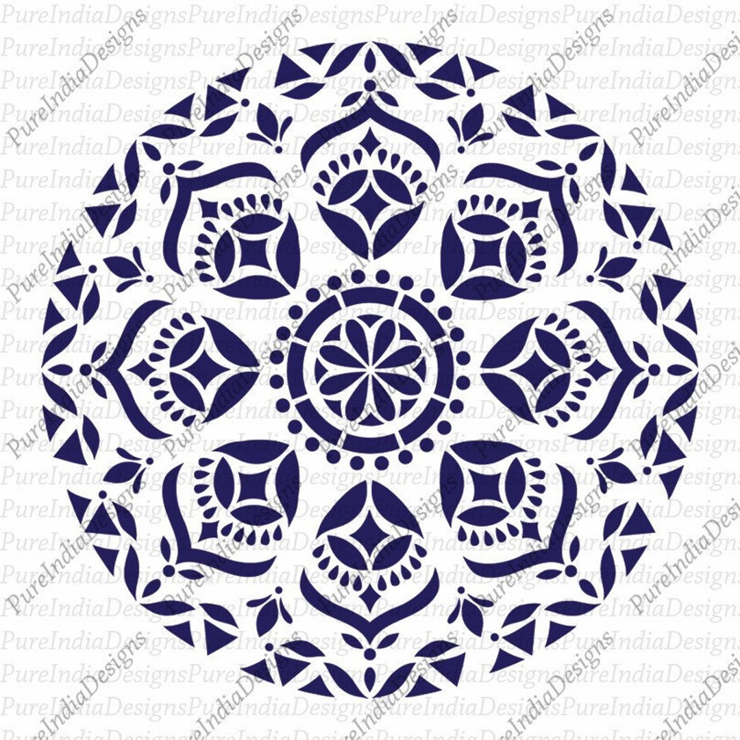 Mandala Svg Devi Mandala Stencil EPS DXFPNG Cricut - Etsy