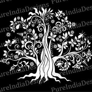 6 Designs Bundle,tree, Abstract, Privacy Screen, Decorative Panel, Svg ...