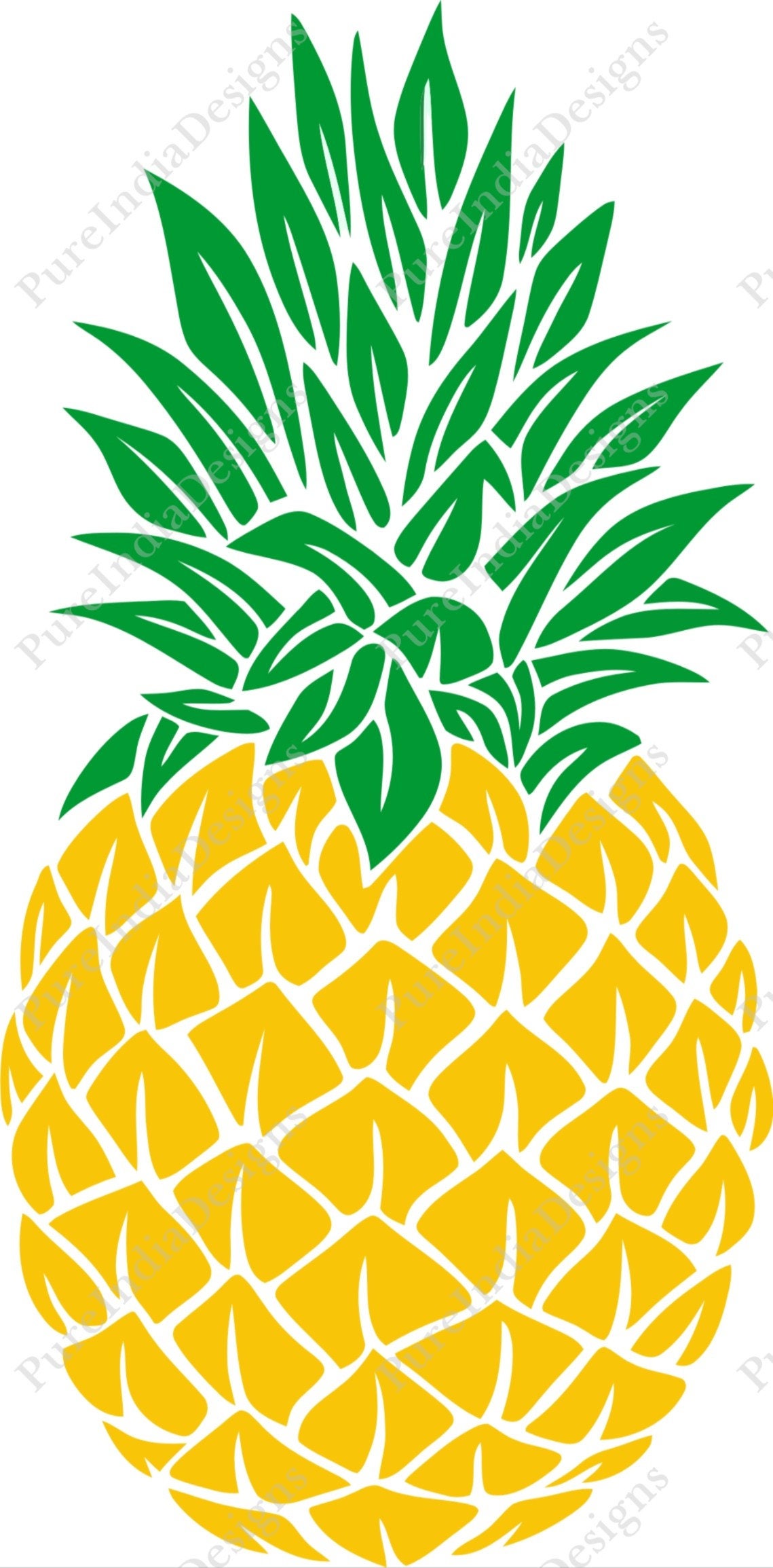 Pineapple SVG, Pineapple Monogram SVG, SVG Files, Cricut Cut Files ...