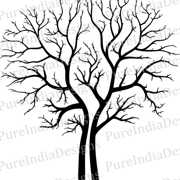 Finger Print Tree Svg - Etsy