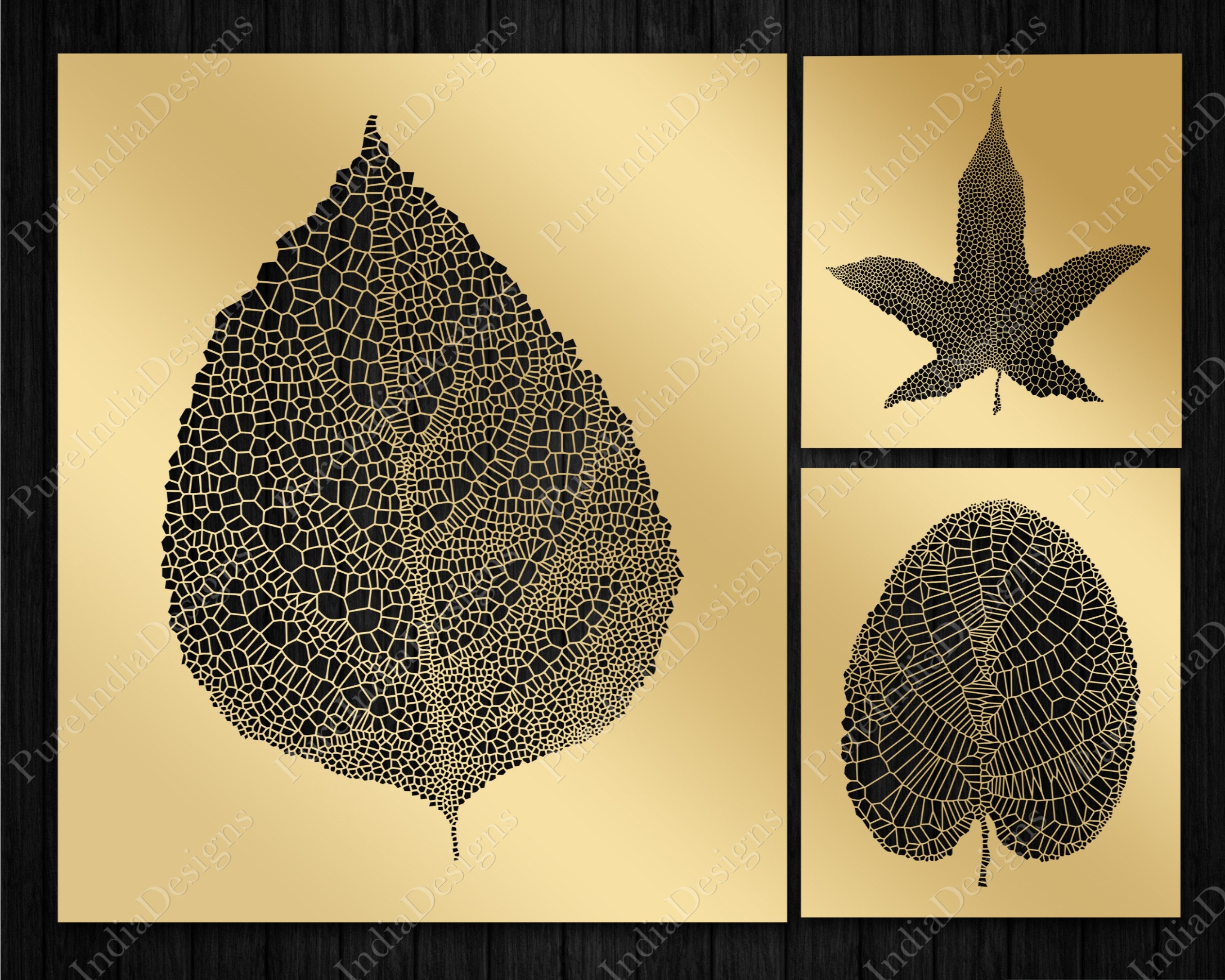 Buy 5 Leaf Wall Panel Decal Privacy Screen Decorative Panel Online in ...