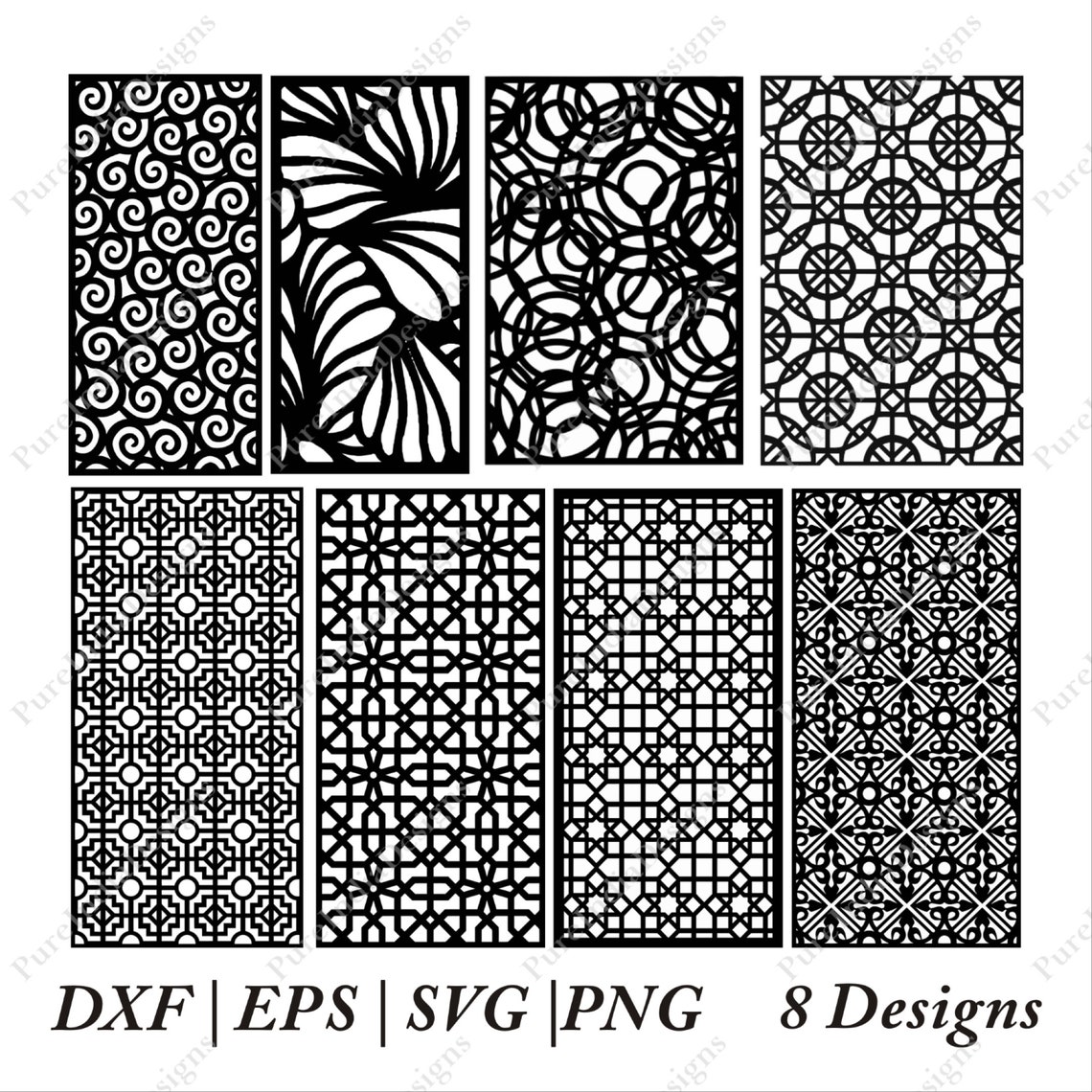 8 Pcs Bundle Partitions room Divider files Vector Panel - Etsy India