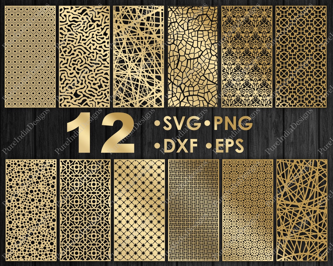 12 Pcs bundle partitions room divider files vector panel | Etsy