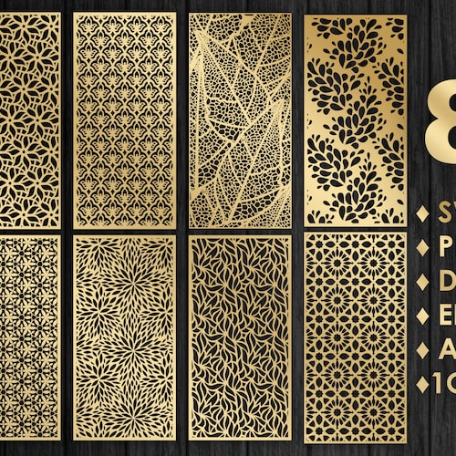8 Pcs Bundle Partitions room Divider files Vector Panel - Etsy