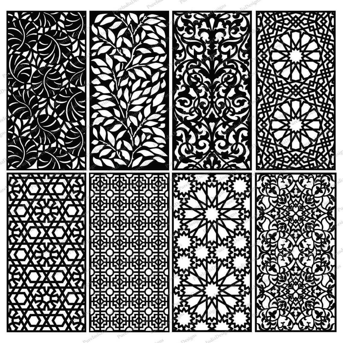 8 Pcs Bundle Partitions room Divider files Vector Panel | Etsy