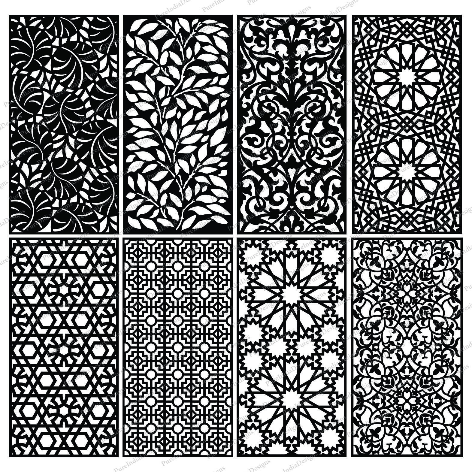 8 Pcs Bundle Partitions room Divider files Vector Panel | Etsy