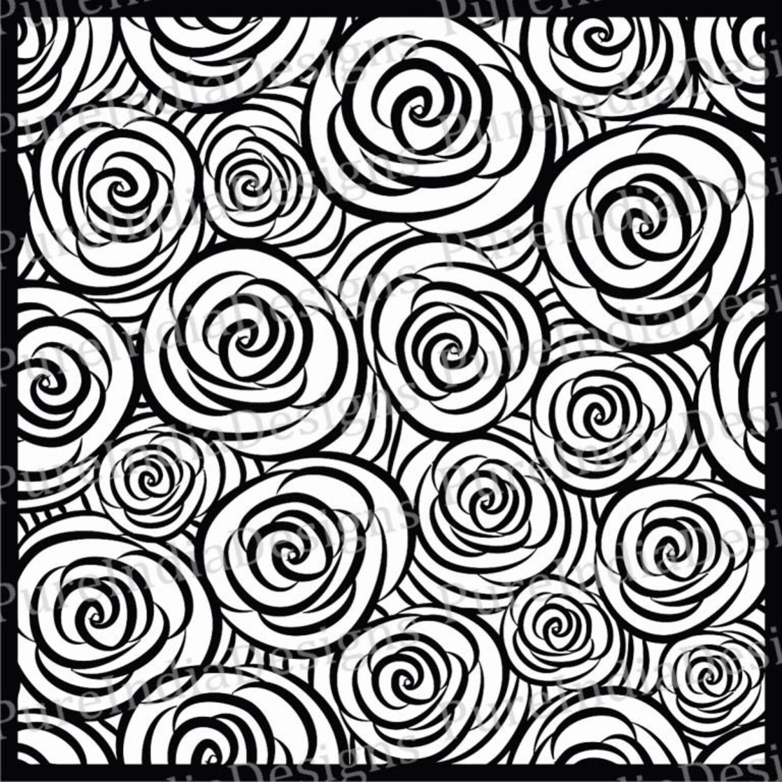 Buy 6 Designs Bundle, Floral, Privacy Screen, Decorative Panel, Svg ...