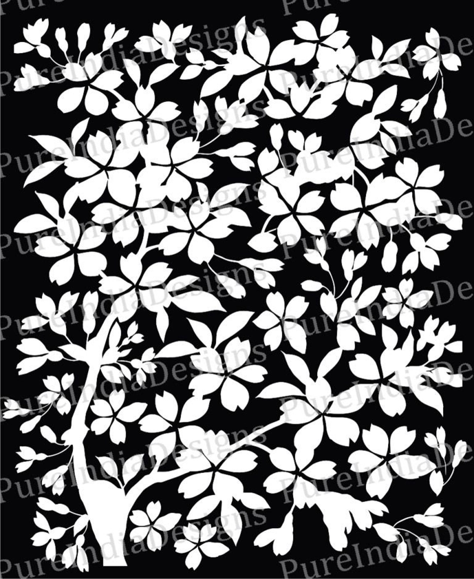 8 Floral Leaf Privacy Screen Designs, Laser Cut Files (SVG EPS DXF ...