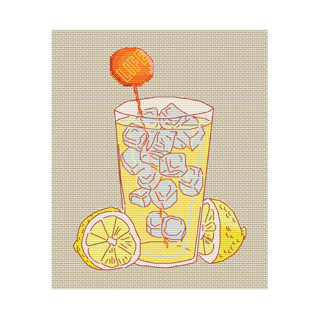 When Life Gives You Lemons, Make Lemonade. Cross Stitch Chart Pattern ...