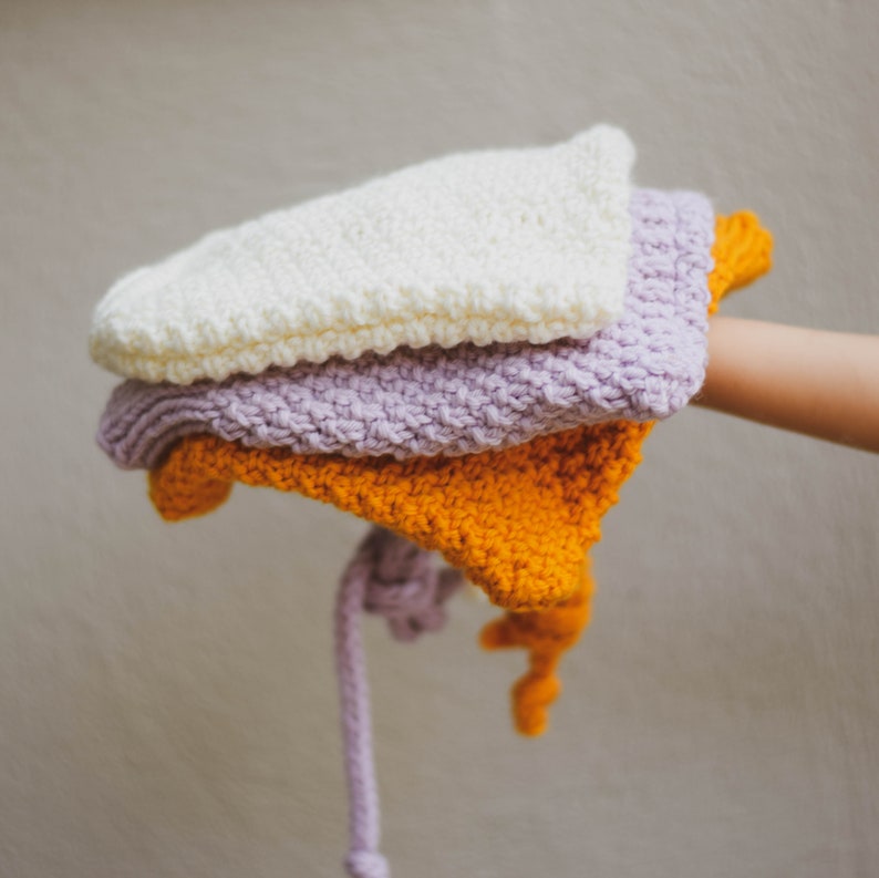 Hand Knitted Organic Merino Wool Pixie Bonnet in 6 Colours - Etsy Australia