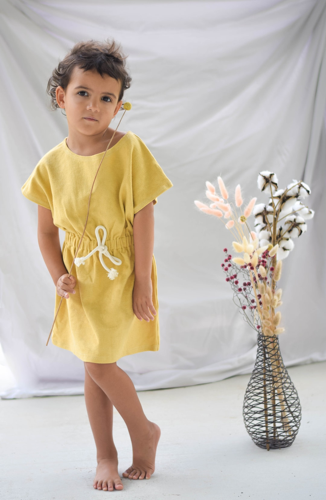 Organic Terry Cloth Baby Dress: Minimalist Summer Outfit - Etsy