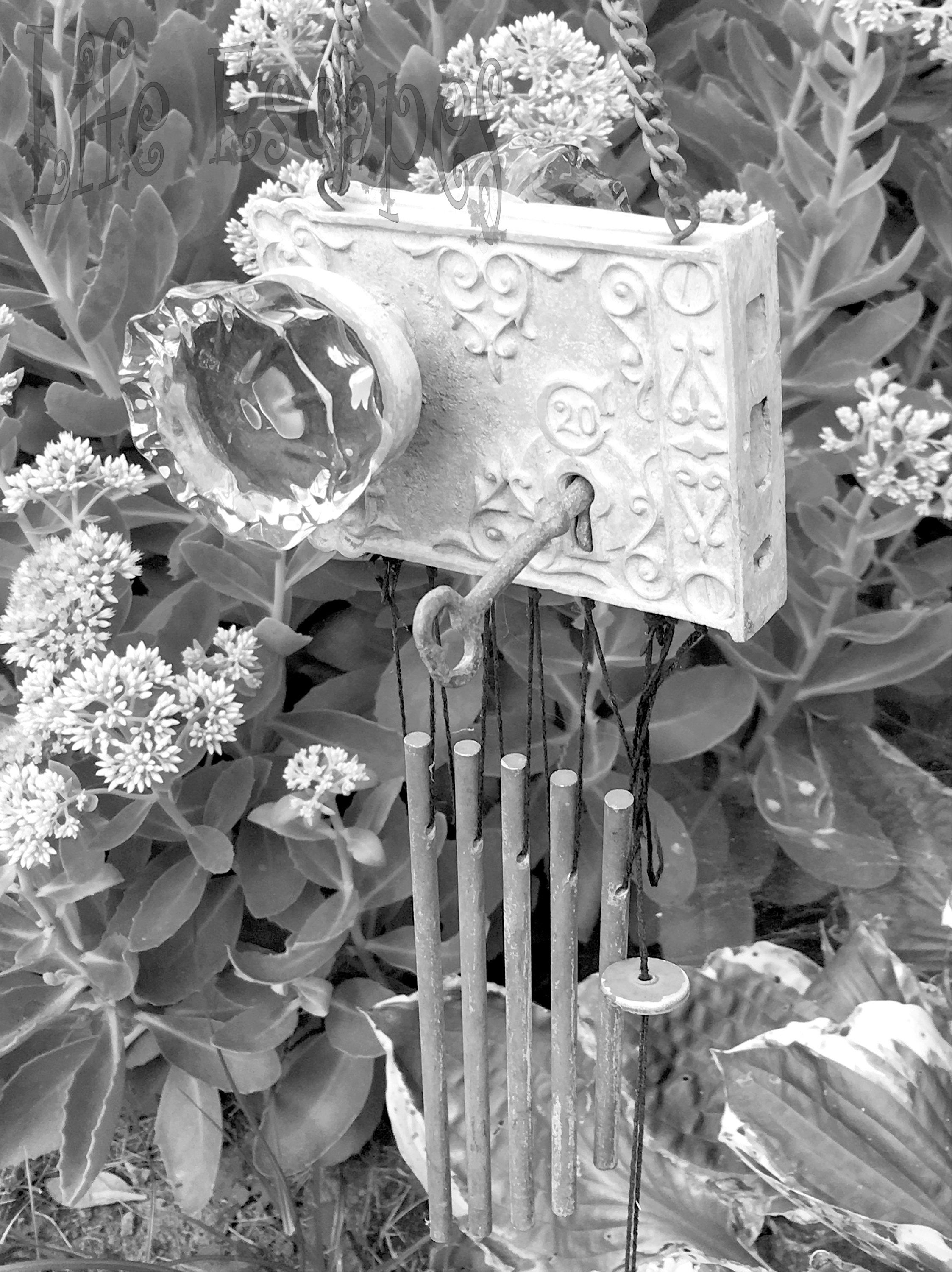 Grayscale Coloring Pages Wind Chimes Sampler 10 Full Size | Etsy