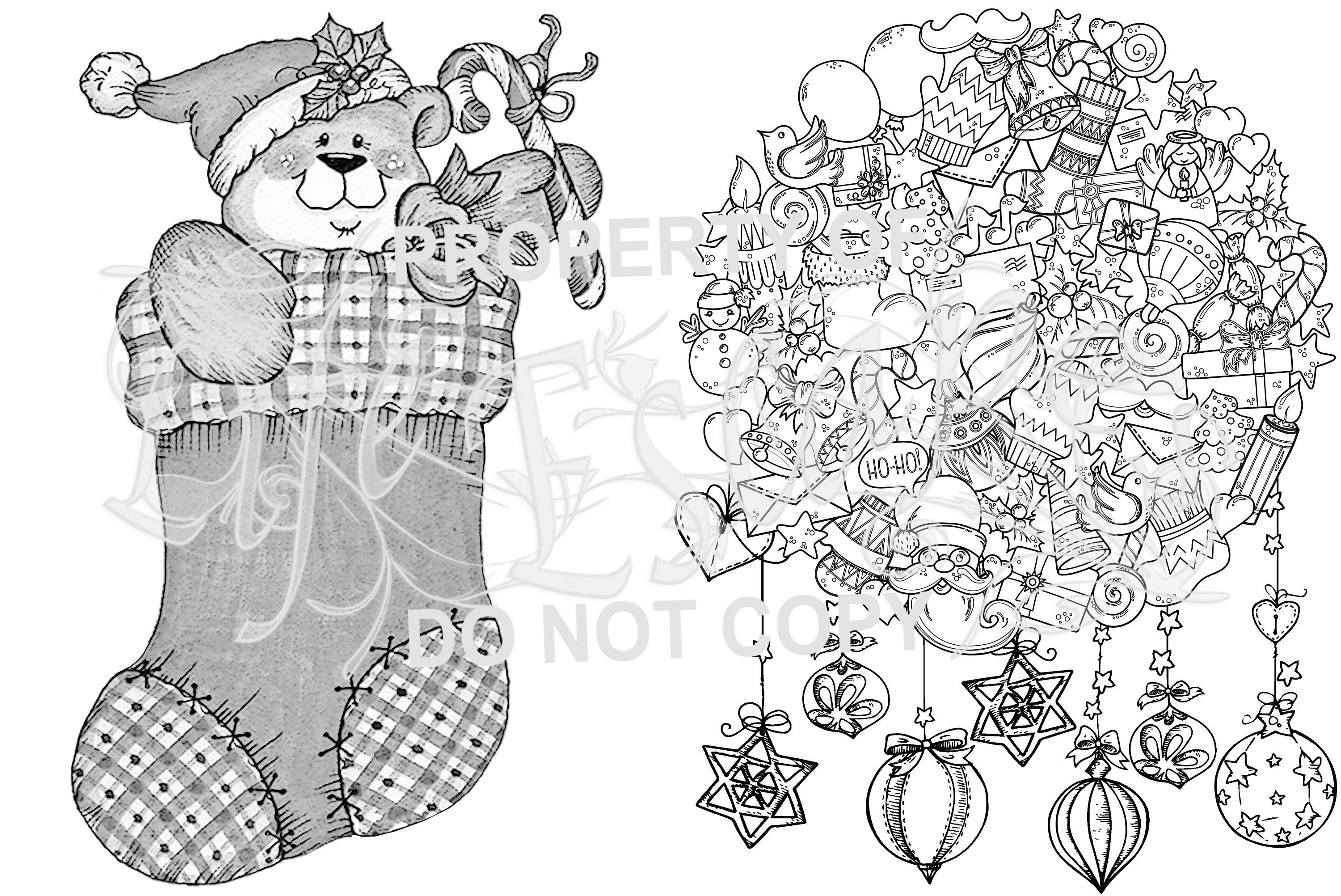 Coloring Book christmas Joy Coloring Pages for Adults. | Etsy