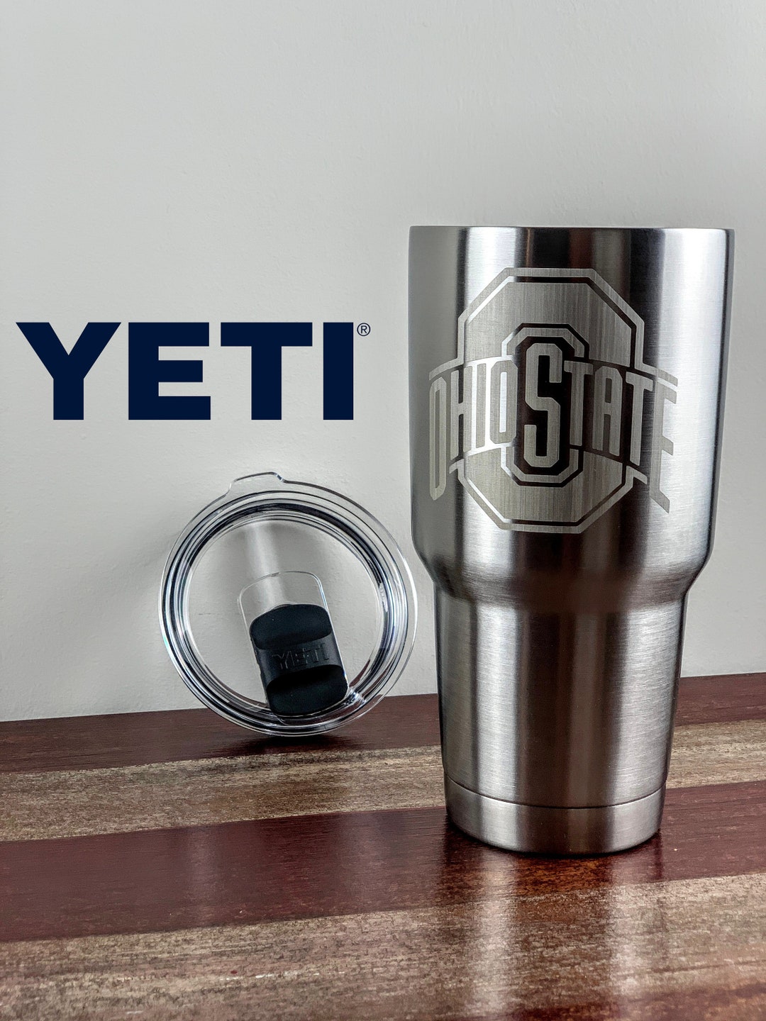 30oz Yeti Ohio State Buckeyes Football Engraved Stainless Steel Thermos ...